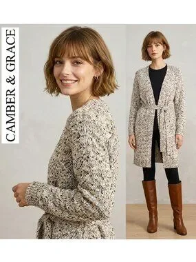 RW&CO. | Sweaters | Rwco Camber Grace Long Open Knit Confetti Cotton ...
